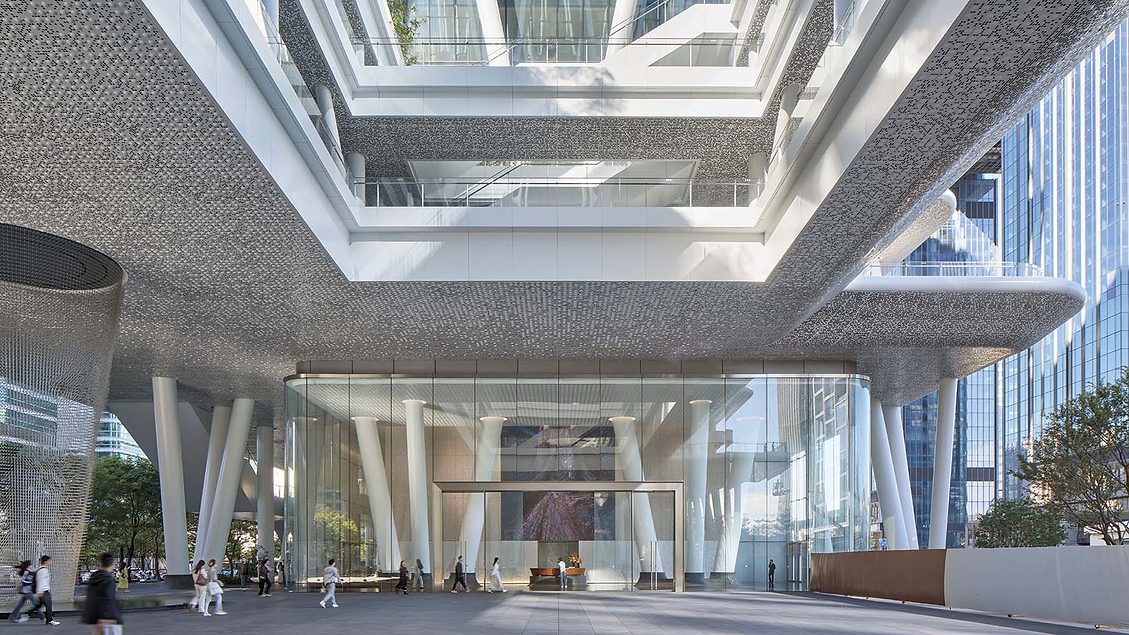 SOM's Exoskeleton-Supported Towers in Guangzhou Stand Out from their ...