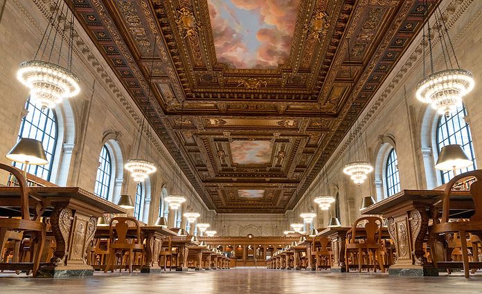 Ny Public Library Reading Room New York Public Library Students