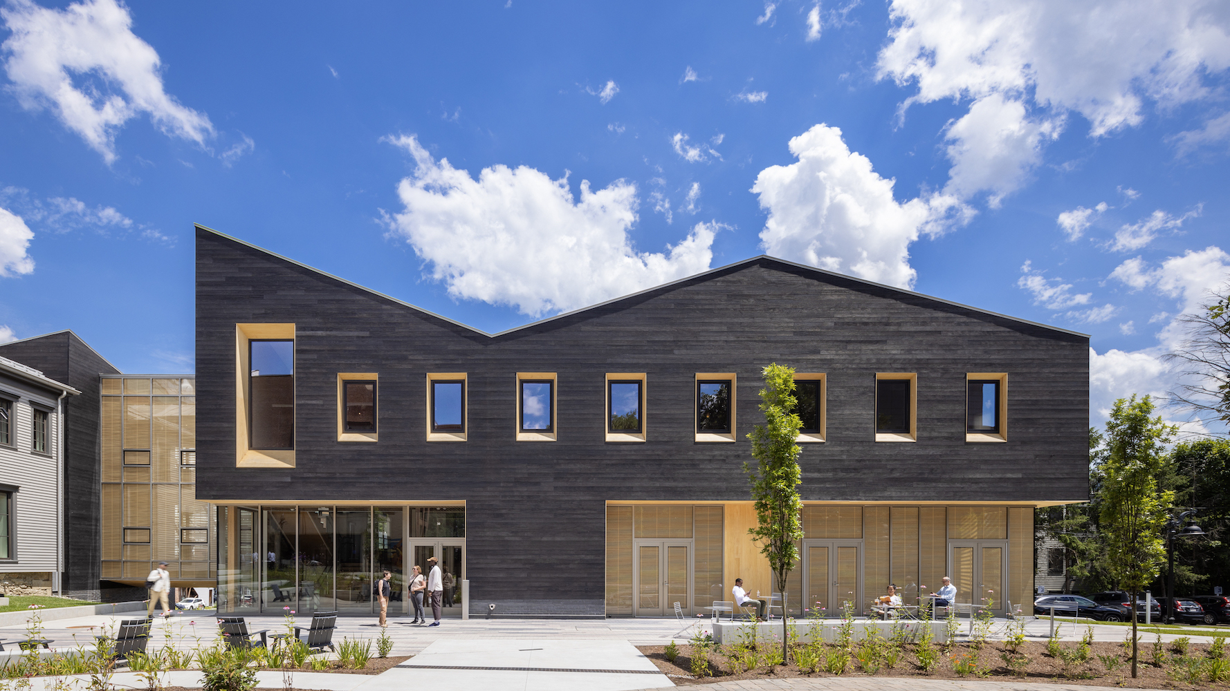 The New Davis Center at Williams College Features Charred-Wood Cladding ...